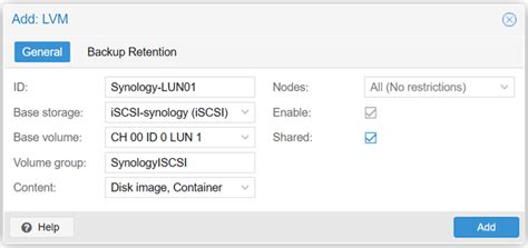 Proxmox ISCSI Target To Synology NAS Virtualization Howto