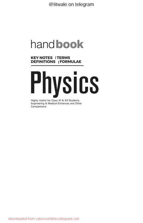 Solution Arihant Physics Handbook Studypool