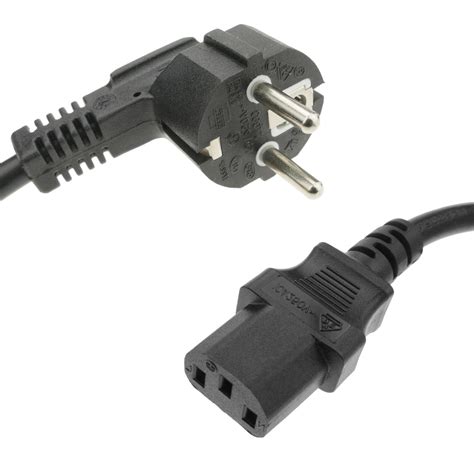 Câble Dalimentation Iec60320 C13 Femelle Vers Schuko Mâle 3m Leroy Merlin