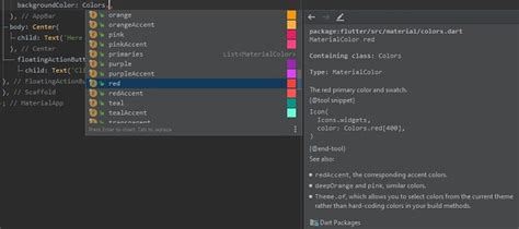 Color Tooltips Not Showing In Android Studio Flutter Project Stack Overflow