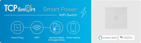 TCP Smart Wi Fi Single Gang Wall Switch With App Wifi Works With Alexa Google Home Siri