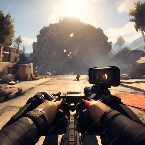 Premium Photo Fps Style Game Videogame