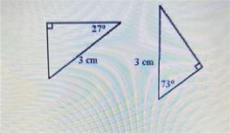 Solved Determine Whether The Triangles Below Are Congruent