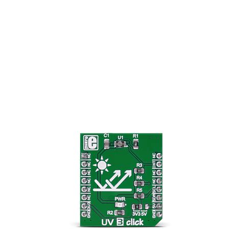 uv 3 click board advanced ultraviolet uv light sensor mikroe