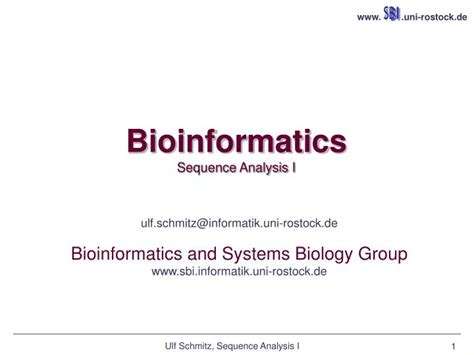 ppt bioinformatics sequence analysis i powerpoint presentation free