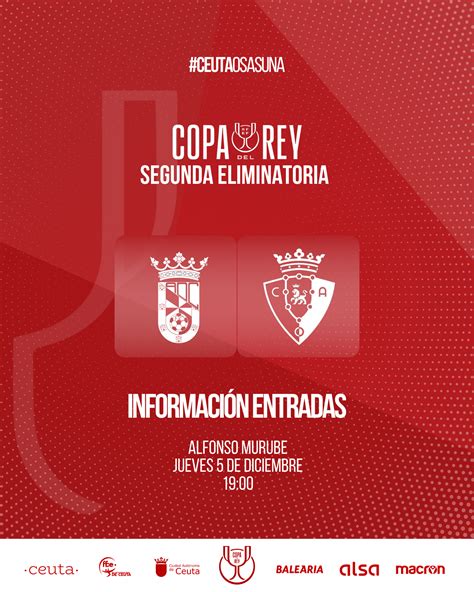 Entradas Ad Ceuta Fc Vs Ca Osasuna Segunda Eliminatoria Copa De S M El Rey Ad Ceuta Fc