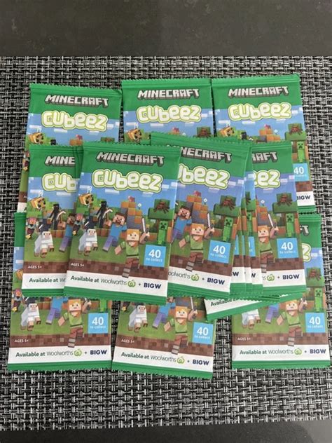 New Minecraft Cubeez 2025 Woolworths X 75 Unopened Packs 50 00 Picclick Au