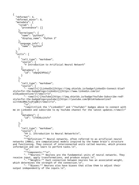 introduction to artificial neural network ipynb pdf
