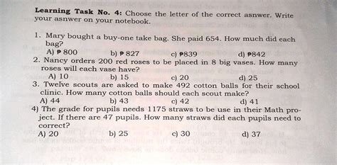 solved pasagot po ib brainliest kita learning task no 4 choose the