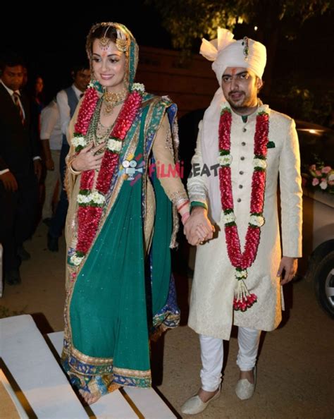 Dia Mirza And Sahil Sanghas Wedding Ceremony Photos Filmibeat