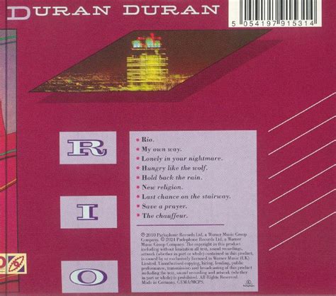 Duran Duran Rio Reissue Cd At Juno Records