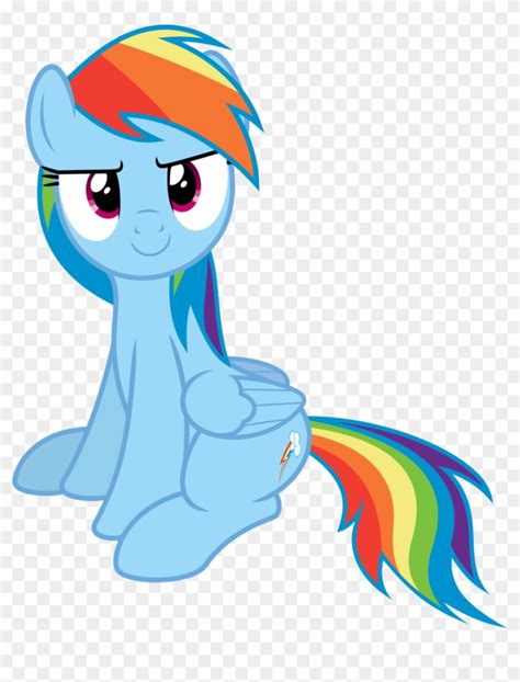 Rainbow Dash Sitting Rainbow Dash Sitting