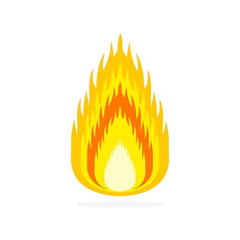Premium Vector Fire Flat Icon Vector Illustration