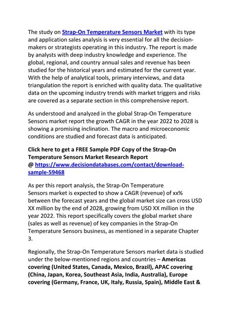 Global Strap On Temperature Sensors Market Overview And Scope Till 2028 Page 2 3 Created With