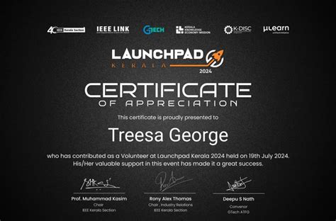 Treesa George On Linkedin Glad To Share That I Got An Opportunity For Volunteering At Launchpad