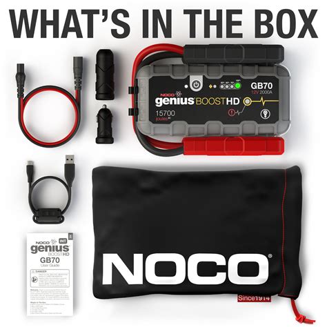 NOCO GB70 Genius Boost HD 2000A Lithium Jump Starter - Reeces Auto Headlining Repairs