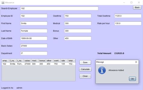Employee Payroll Management System Project In Java With Source Code And