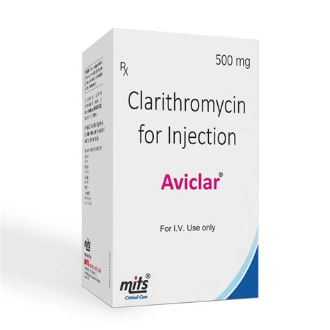 Clarithomycin For Infusion Bp Clarithromycin 500 Mg Inj Mits Prescription At ₹ 1150 Vial In