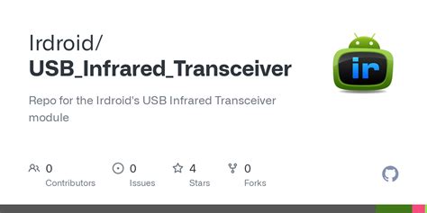 GitHub Irdroid USB Infrared Transceiver Repo For The Irdroid S USB Infrared Transceiver Module