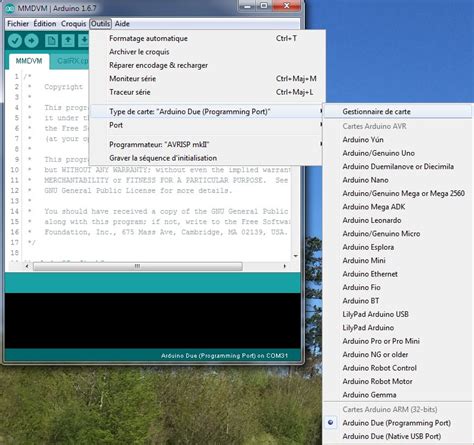 Mmdvm Installation Du Programme Dans Larduino Due Dstar Francefr