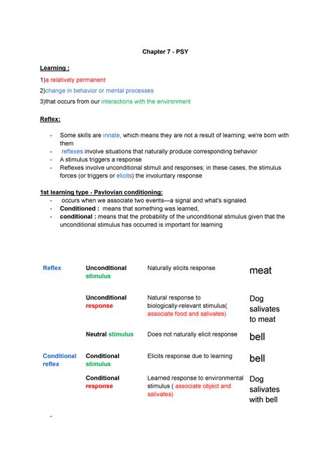 chapter 7 psy textbook and notes downloaded pdf chapter 7 psy learning 1 a relatively