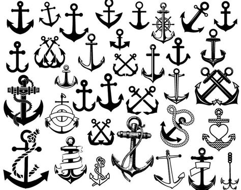 Anchor Svg Bundle Split Anchor Rope Svg Anchor Frame Svg Anchor Silhouette Boat Anchor Svg