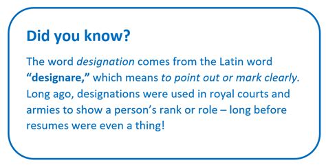 Designation Meaning In Resume Examples And Writing Guide Naukri