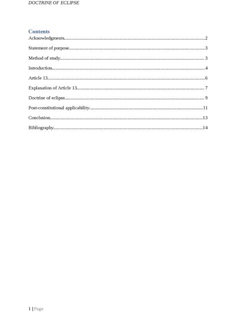 doctrine of eclipse docsity