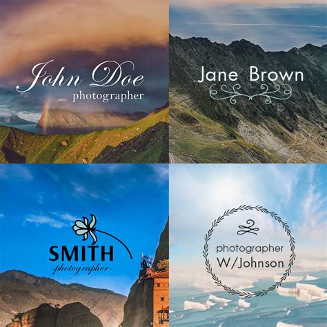 Photography Watermarks Logo