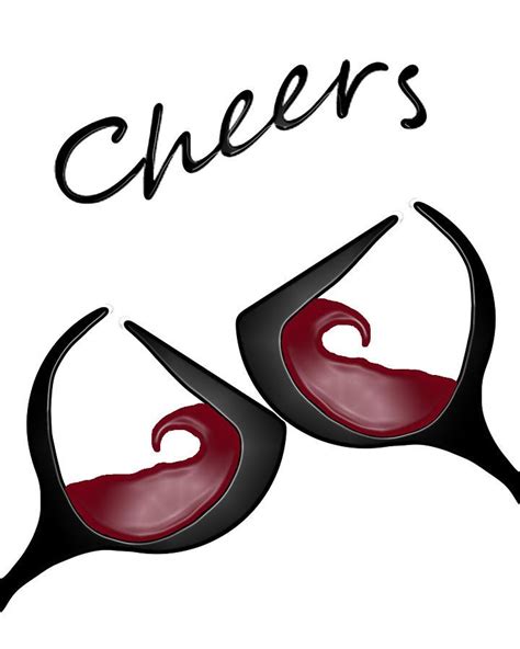 Wine Glass Cheers Clip Art