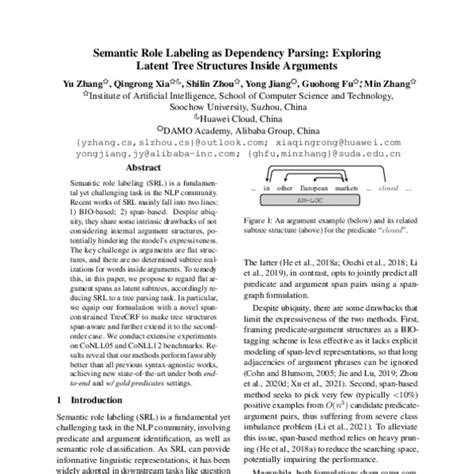 semantic role labeling as dependency parsing exploring latent tree