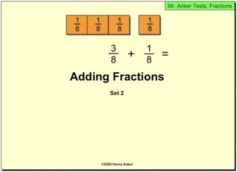 Mr Anker Tests Fractions Activities