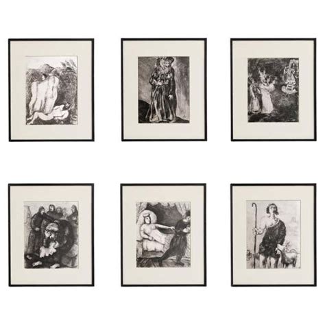 Marc Chagall Heliogravure From His Iconic Biblical Series 1956 For