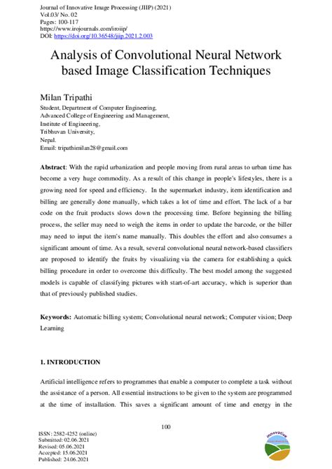 pdf analysis of convolutional neural network based image