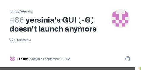 Yersinias Gui G Doesnt Launch Anymore · Issue 86 · Tomacyersinia
