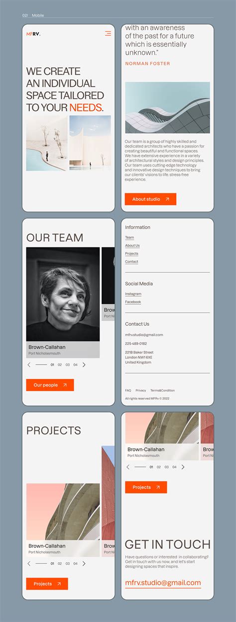 Architectural Website Ui Concept On Behance