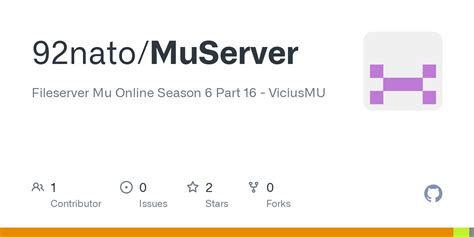 GitHub 92nato MuServer Fileserver Mu Online Season 6 Part 16 ViciusMU