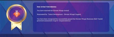 Arvind Kumar Vishwakarma On Linkedin Tcser Tcs Achievement Award Elevateyourskills