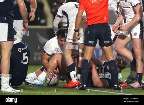 Englands Kepu Tuipulotu Scores Their Sides Second Try Of The Game