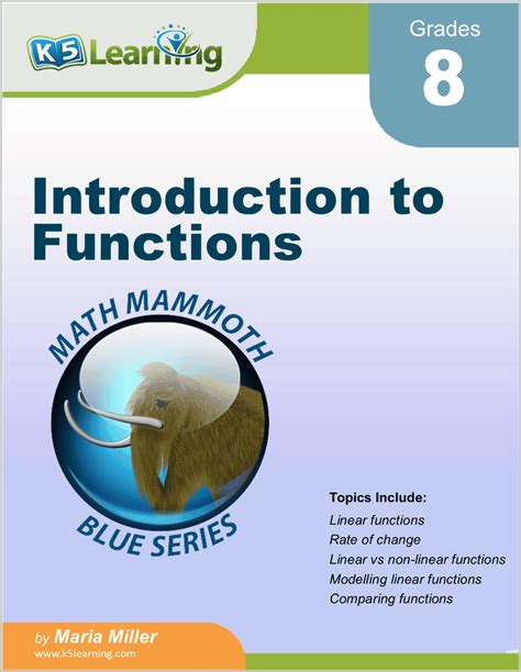 Introduction To Functions Workbook K5 Bookstore