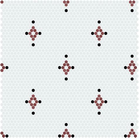 Hex Pattern 18 Glass Mosaic By Onix