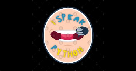 i speak python python sticker teepublic