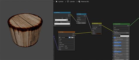 Materials Cycles Engine Mix Rgb Node Masking Using Bevel Node Materials And Textures