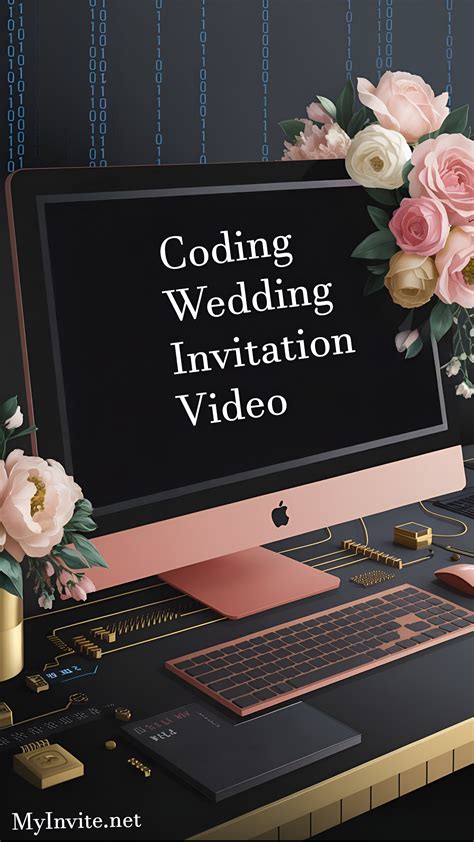 Creative Coding Wedding Invitation Video My Invitenet