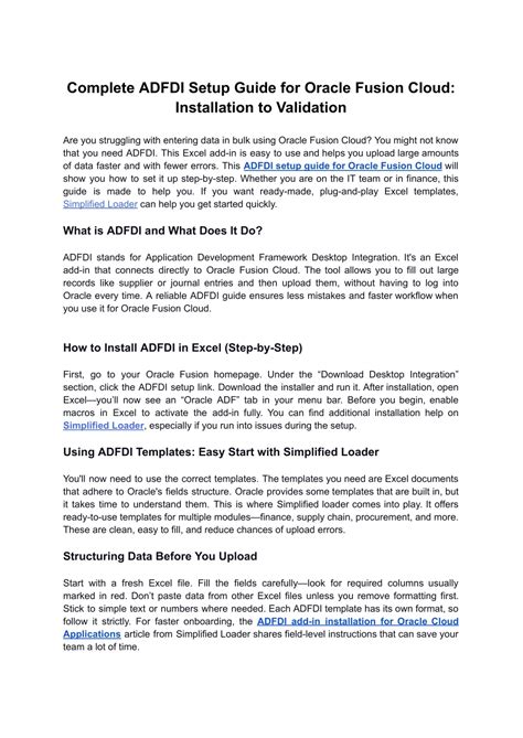 Ppt Complete Adfdi Setup Guide For Oracle Fusion Cloud Installation