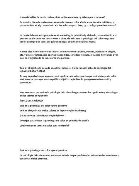 Principios Y Tendencias Del Color Introduccion Pdf Color Diseño