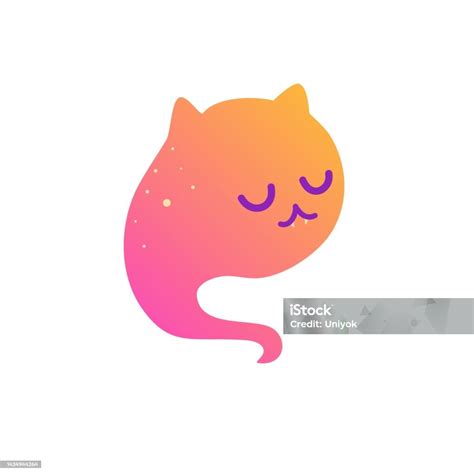 신비로운 반짝이는 고양이와 귀여운 일러스트레이션 별과 날개를 가진 고양이의 마법 캐릭터 난해한 만화 네온 스타일 직물에 인쇄를위한 귀여운 고양이 벡터 가공의 인물에 대한