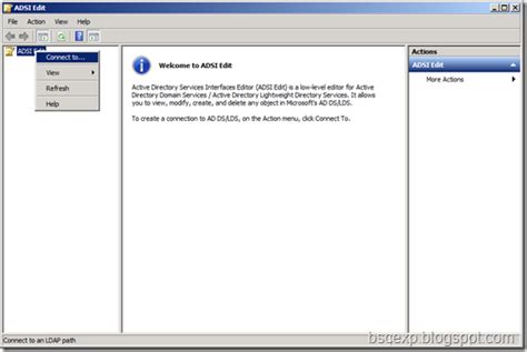 Bens Experiments Active Directory Service Interfaces Editor Adsi Edit