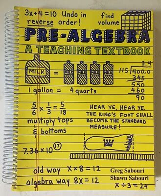 Pre Algebra Teaching Textbooks Textbook And Answer Key With Cds Ebay