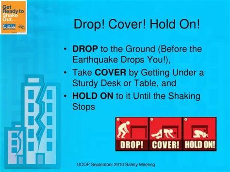 Ppt Earthquake Safety The Great California Shakeout Powerpoint
